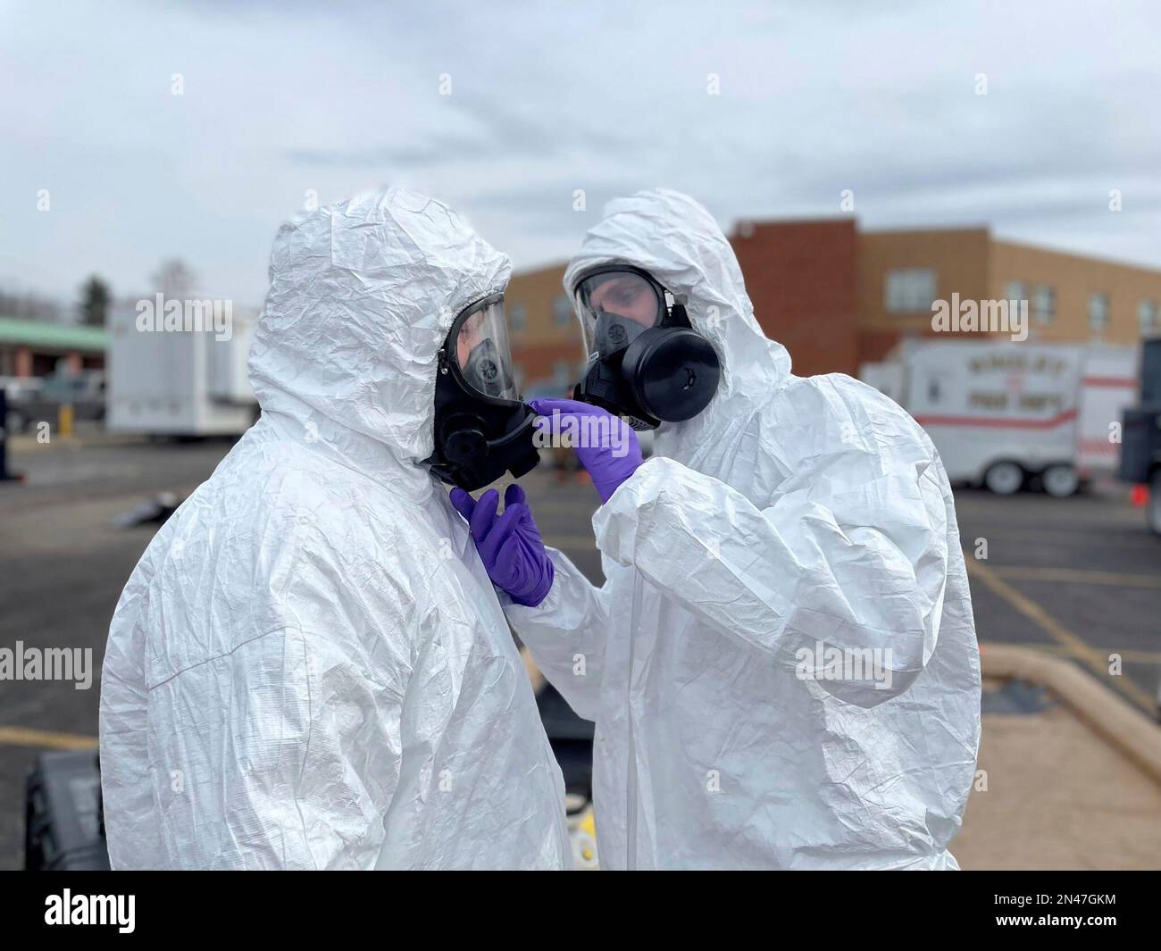 This photo provided by the Ohio National Guard, ONG 52nd Civil Support ...