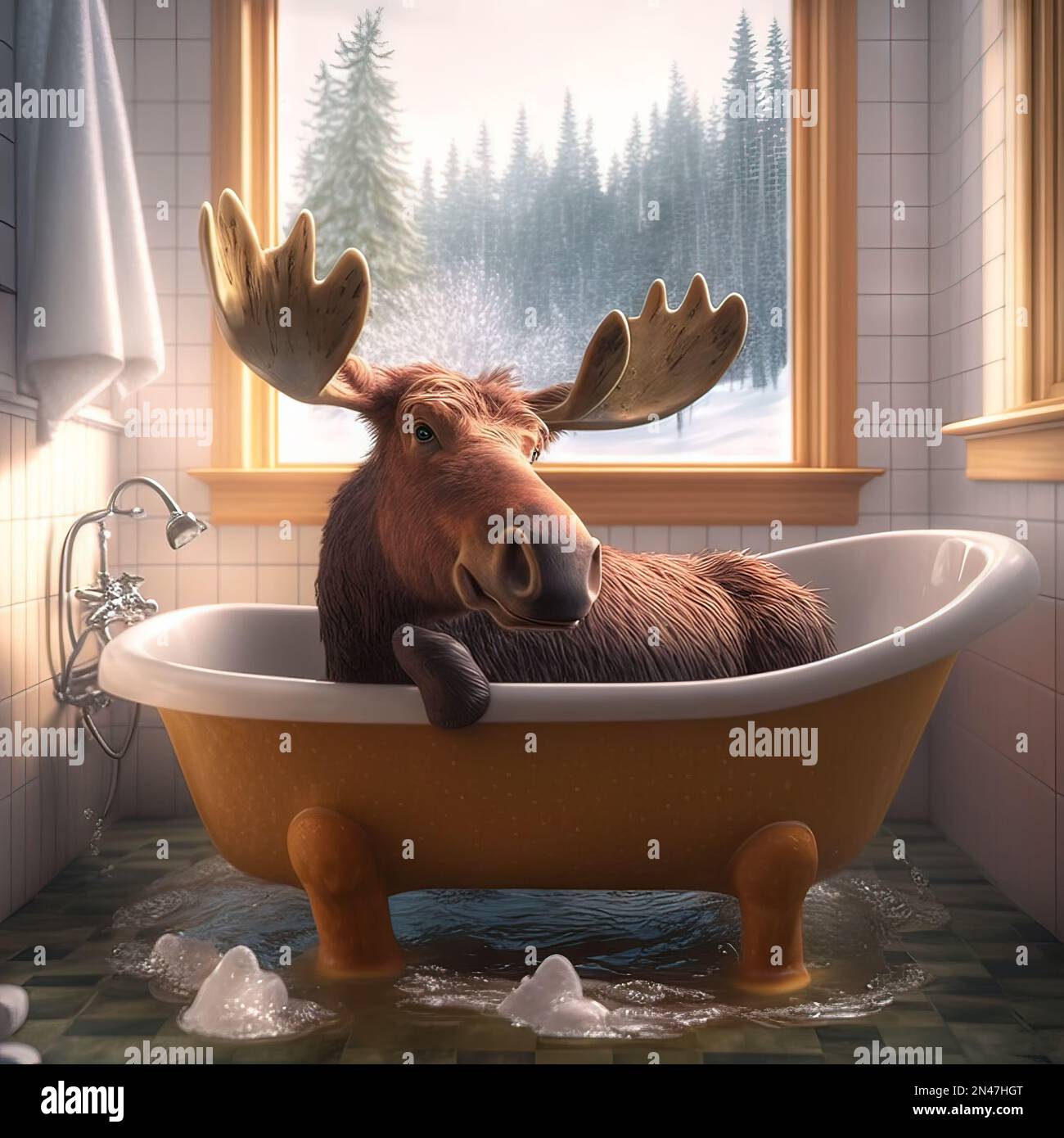 House moose hi-res stock photography and images - Alamy