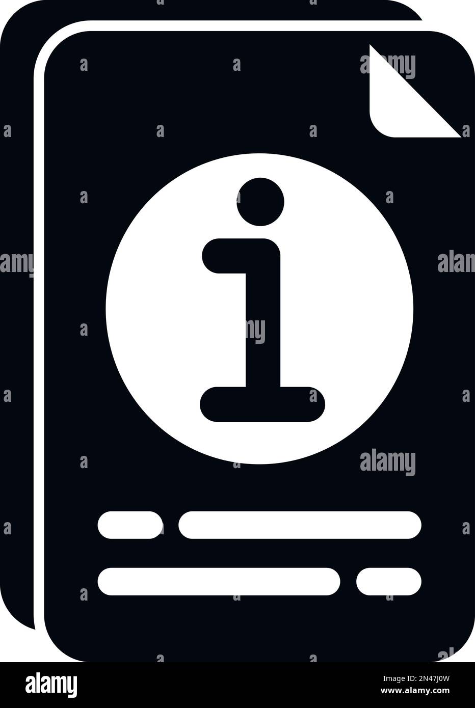 Information paper icon simple vector. Business manual. Report help ...