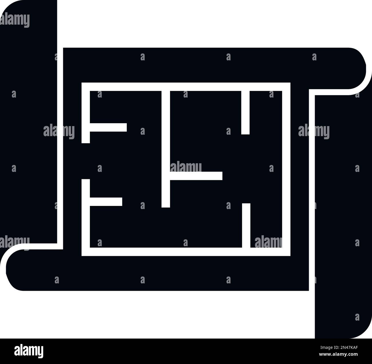 Plan technical document icon simple vector. Paper gear. Data support Stock Vector Image & Art ...