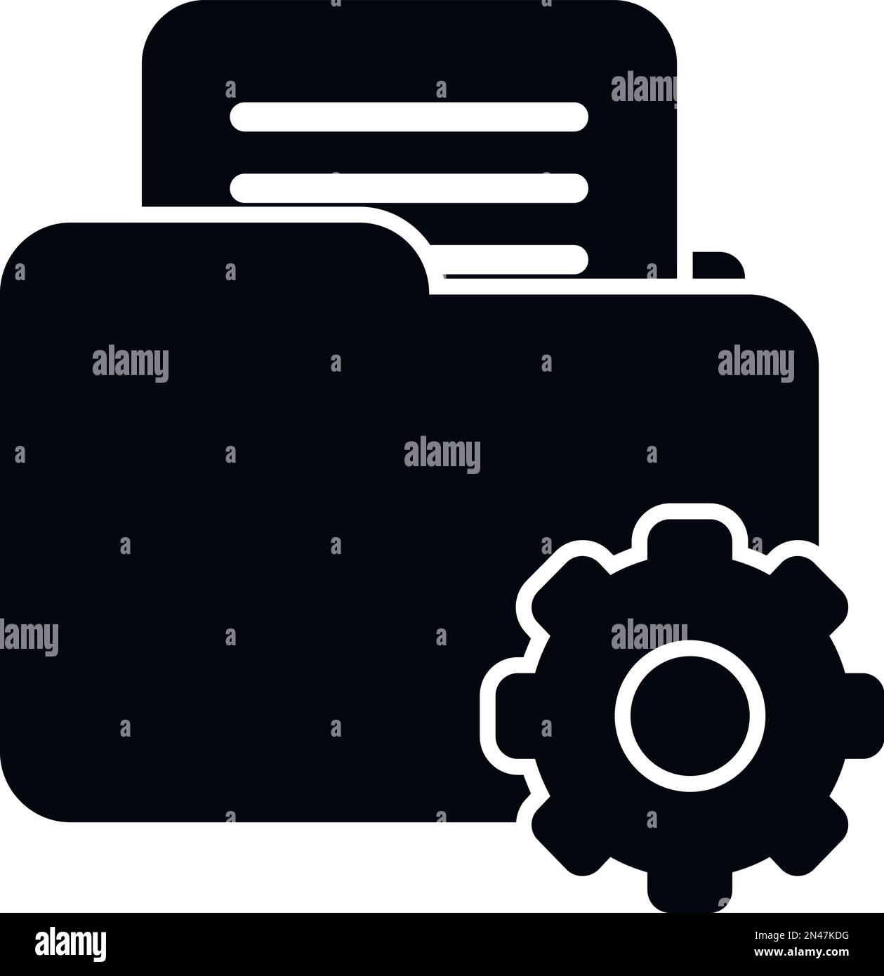 Folder technical document icon simple vector. Manual page. Report help Stock Vector Image & Art ...