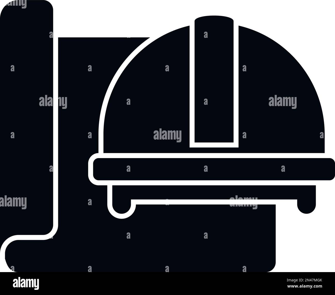 Construction technical document icon simple vector. Business manual ...