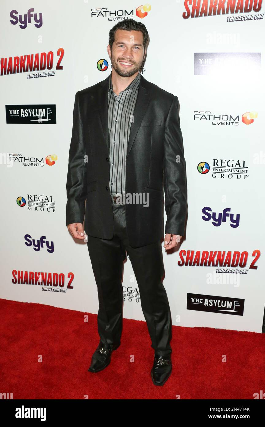 Marcus Shirock seen at Sharknado 2: The Second One" at Regal Cinema at ...