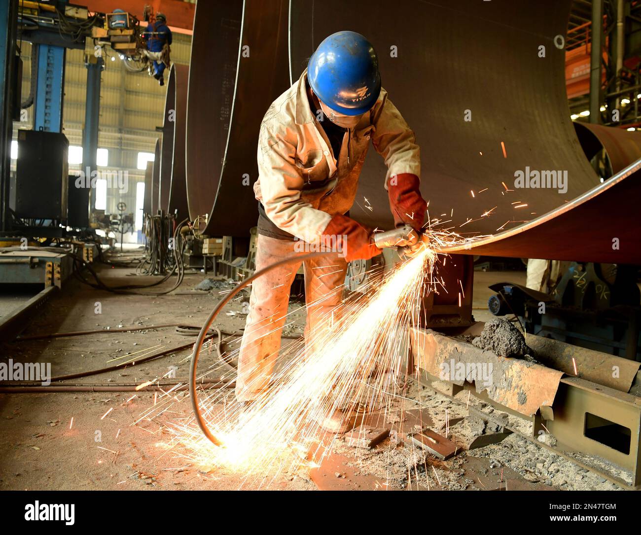 SUZHOU, CHINA - FEBRUARY 8, 2023 - A staff member of Suzhou Tianshun ...