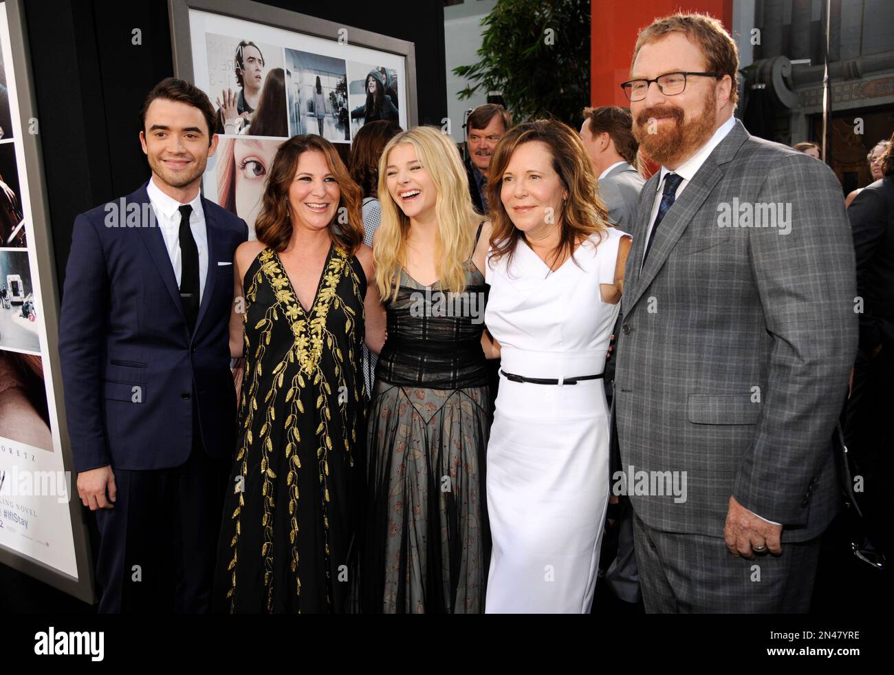 Chloe Grace Moretz, center, and Jamie Blackley, far left, cast members ...