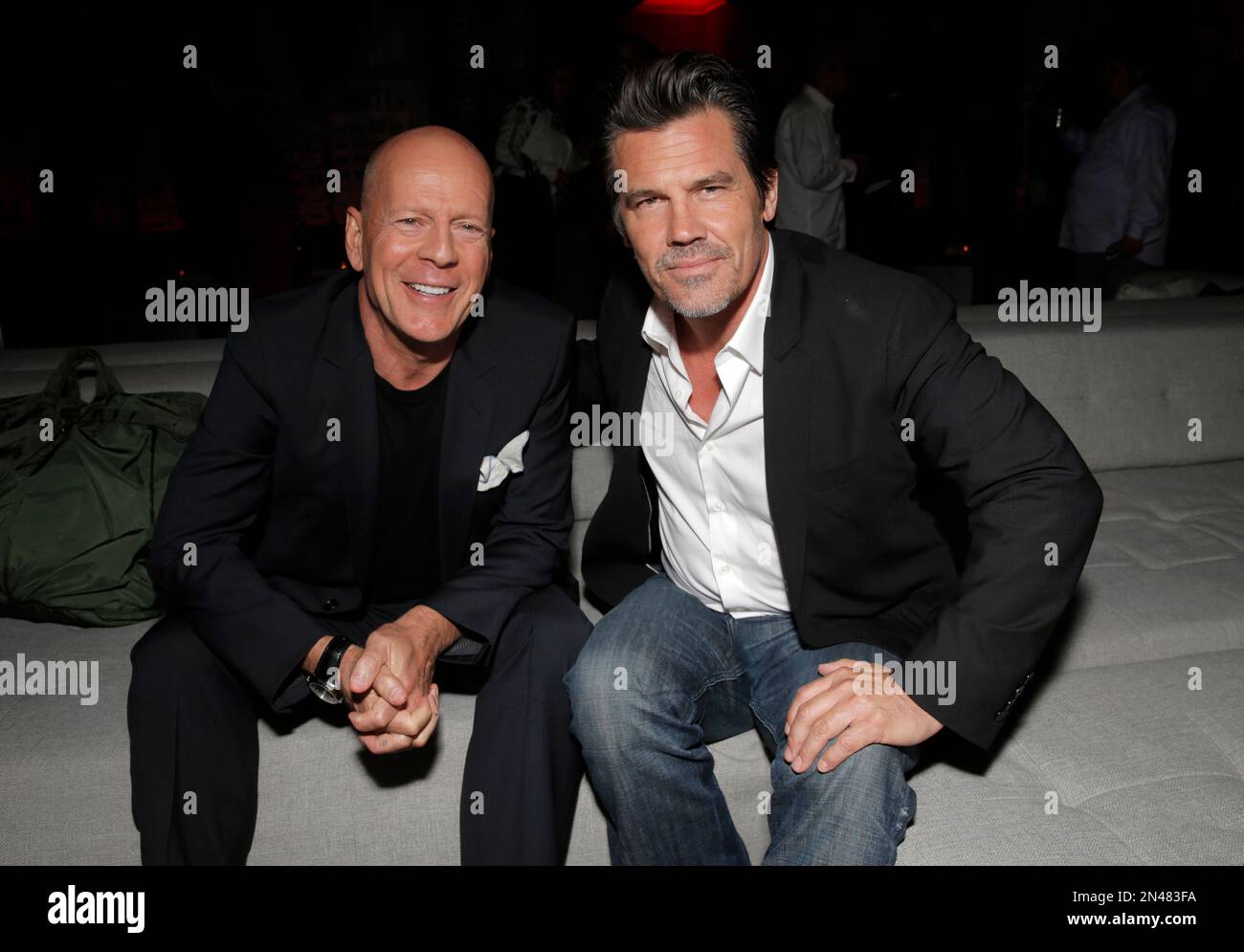 Bruce Willis and Josh Brolin attend the after party for "Sin City: A ...