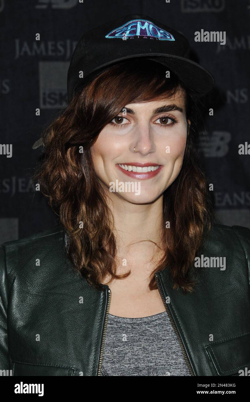 Langley Fox arrives at the New Balance and James Jeans Dance Party on ...