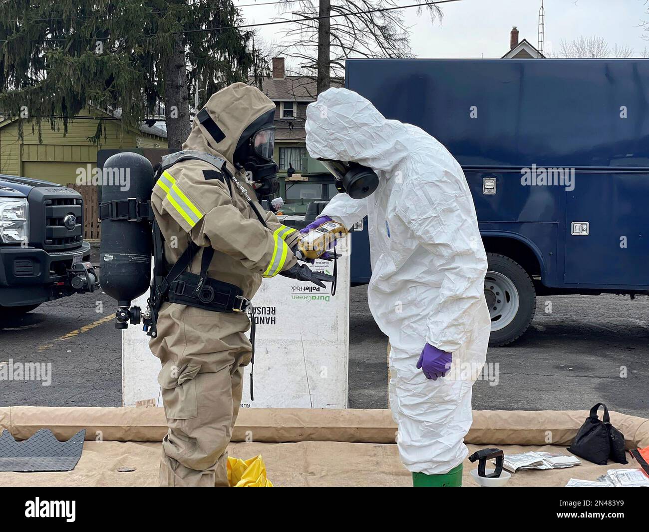 This photo provided by the Ohio National Guard, ONG 52nd Civil Support ...