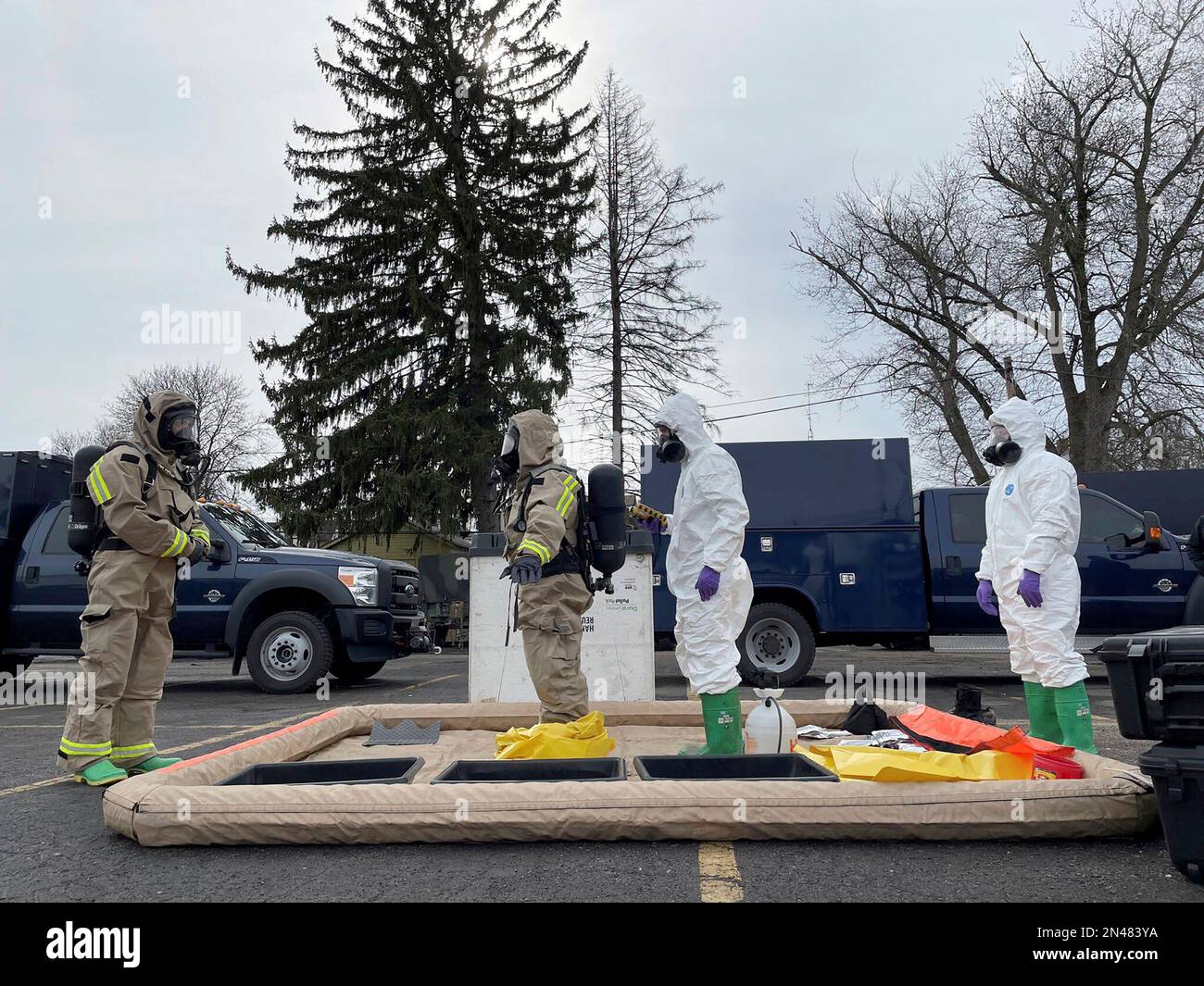 This photo provided by the Ohio National Guard, ONG 52nd Civil Support ...