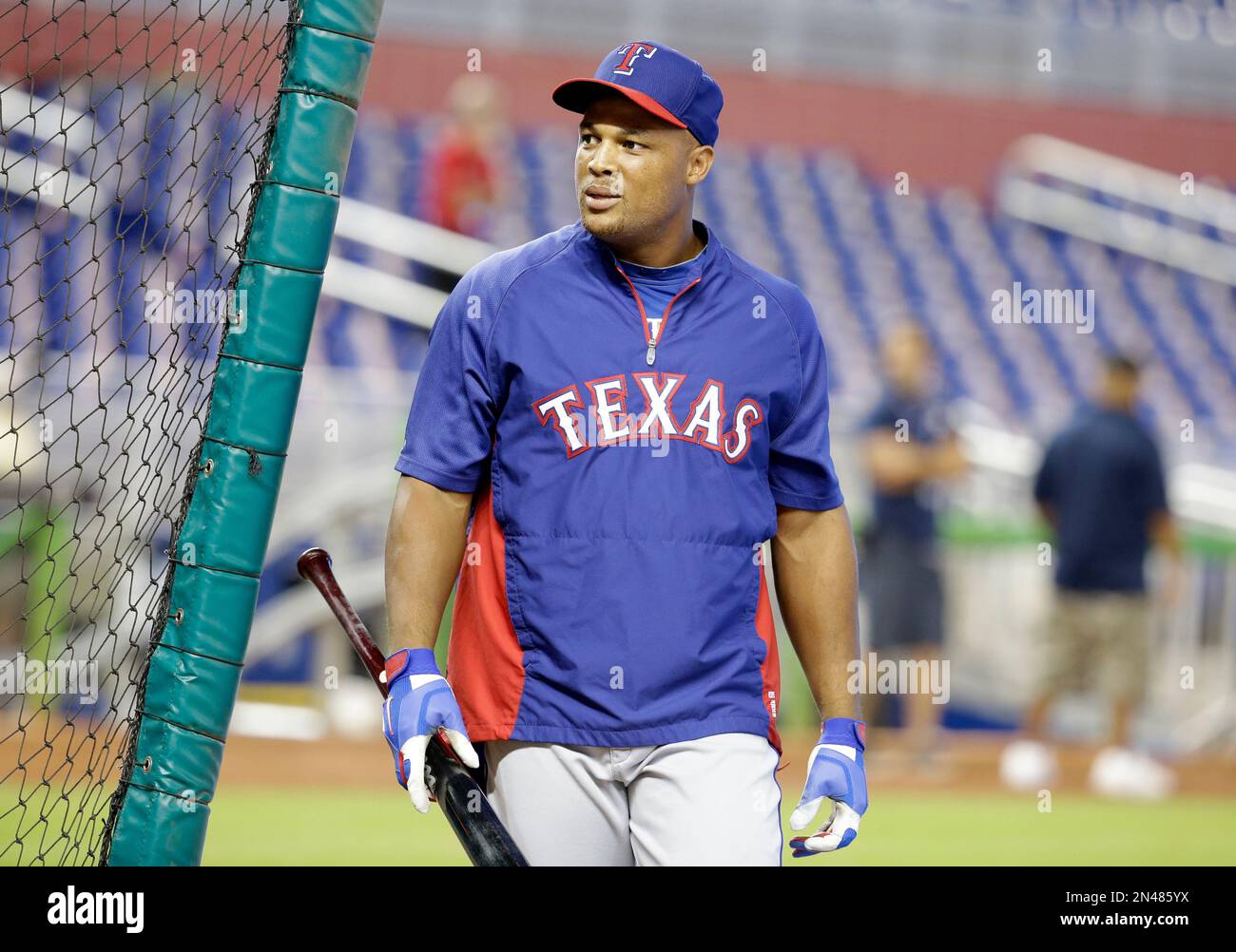 Texas Rangers third baseman Adrian Beltre is shown during batting ...
