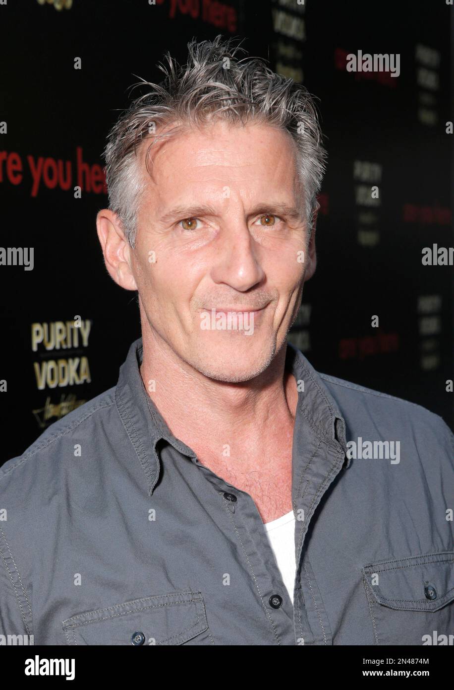 Christopher Stanley attends the premiere of 'Are You Here' at ArcLight ...