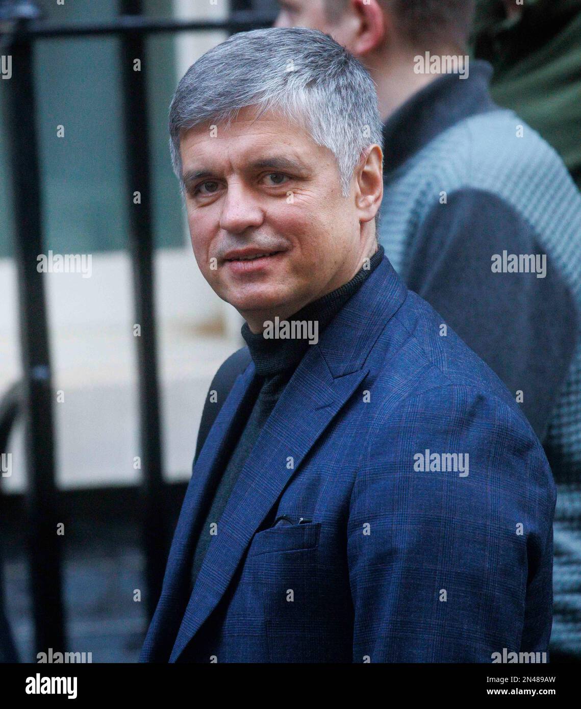 London, UK. 8th Feb, 2023. Vadym Prystaiko, Ukraine's Ambassador ...