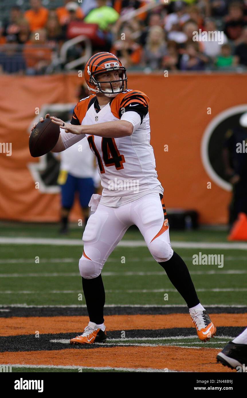 Cincinnati Bengals quarterback Andy Dalton passes the ball against the ...