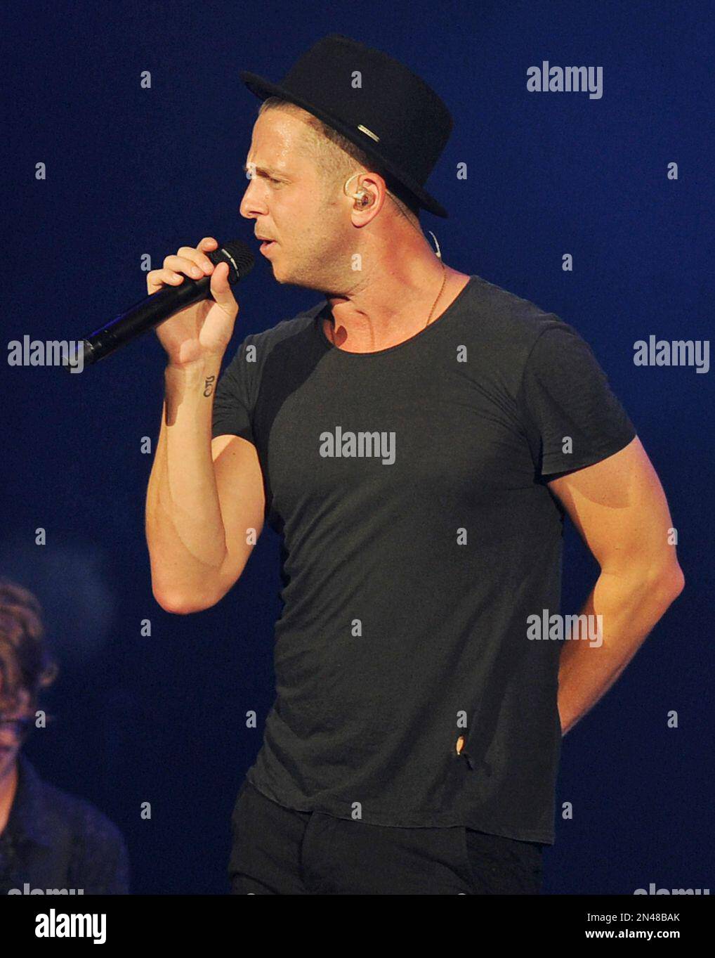 Ryan Tedder of OneRepublic performs at the Cruzan Amphitheater on ...