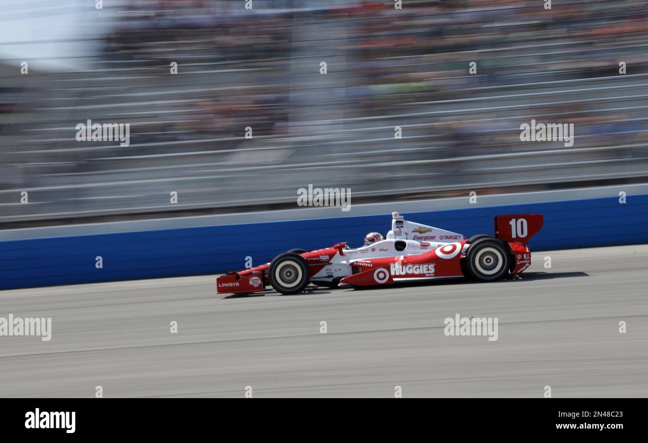 Tony Kanaan makes his way through turn four during the ABC Supply ...