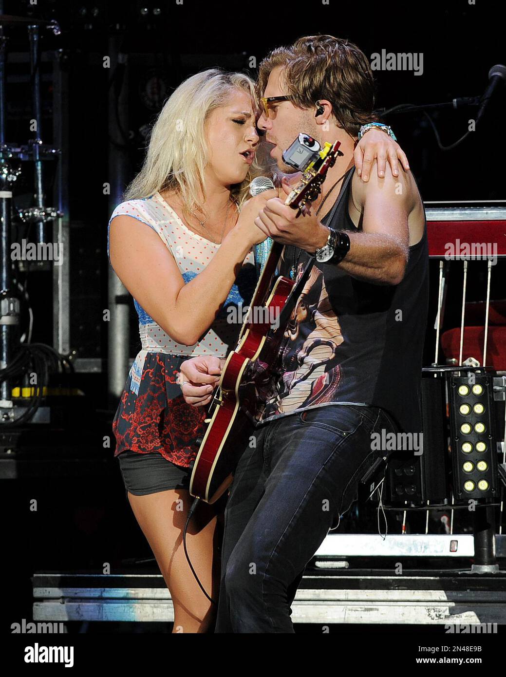 Leah Turner performs during the Country Nation Tour at the Cruzan ...