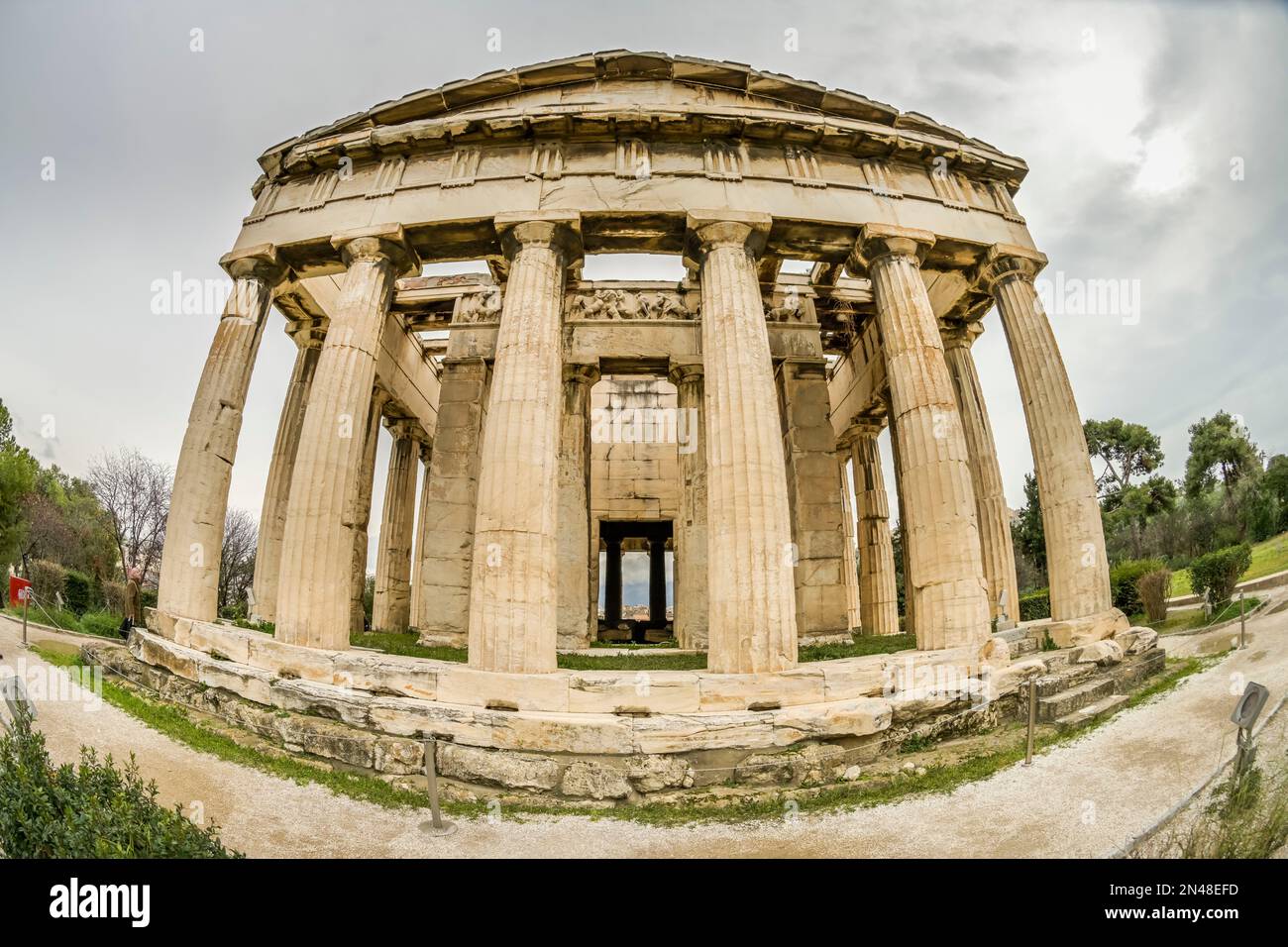 Tempel des Hephaistos, Athener Agora, Athen, Griechenland Stock Photo ...