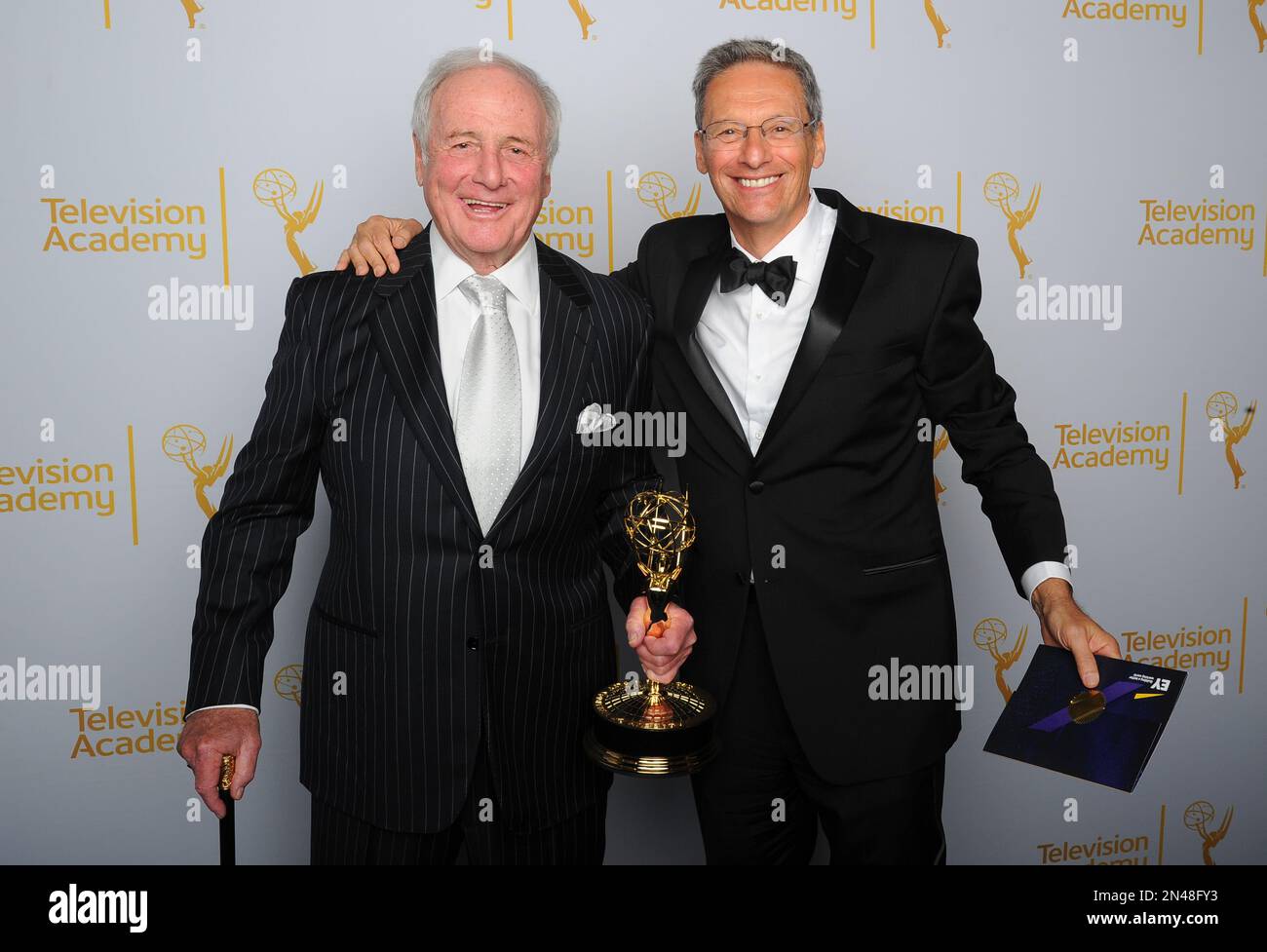 EXCLUSIVE - Jerry Weintraub, left and David Gelber poses for a portrait ...