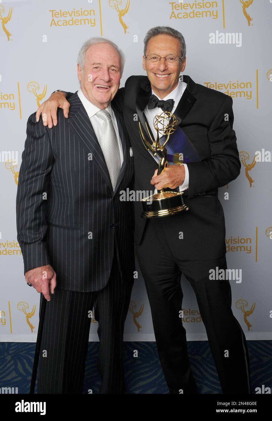 EXCLUSIVE - Jerry Weintraub, left and David Gelber poses for a portrait ...
