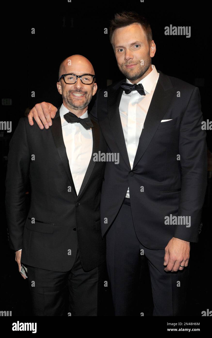 EXCLUSIVE - Jim Rash, left, and Joel McHale pose backstage at the ...