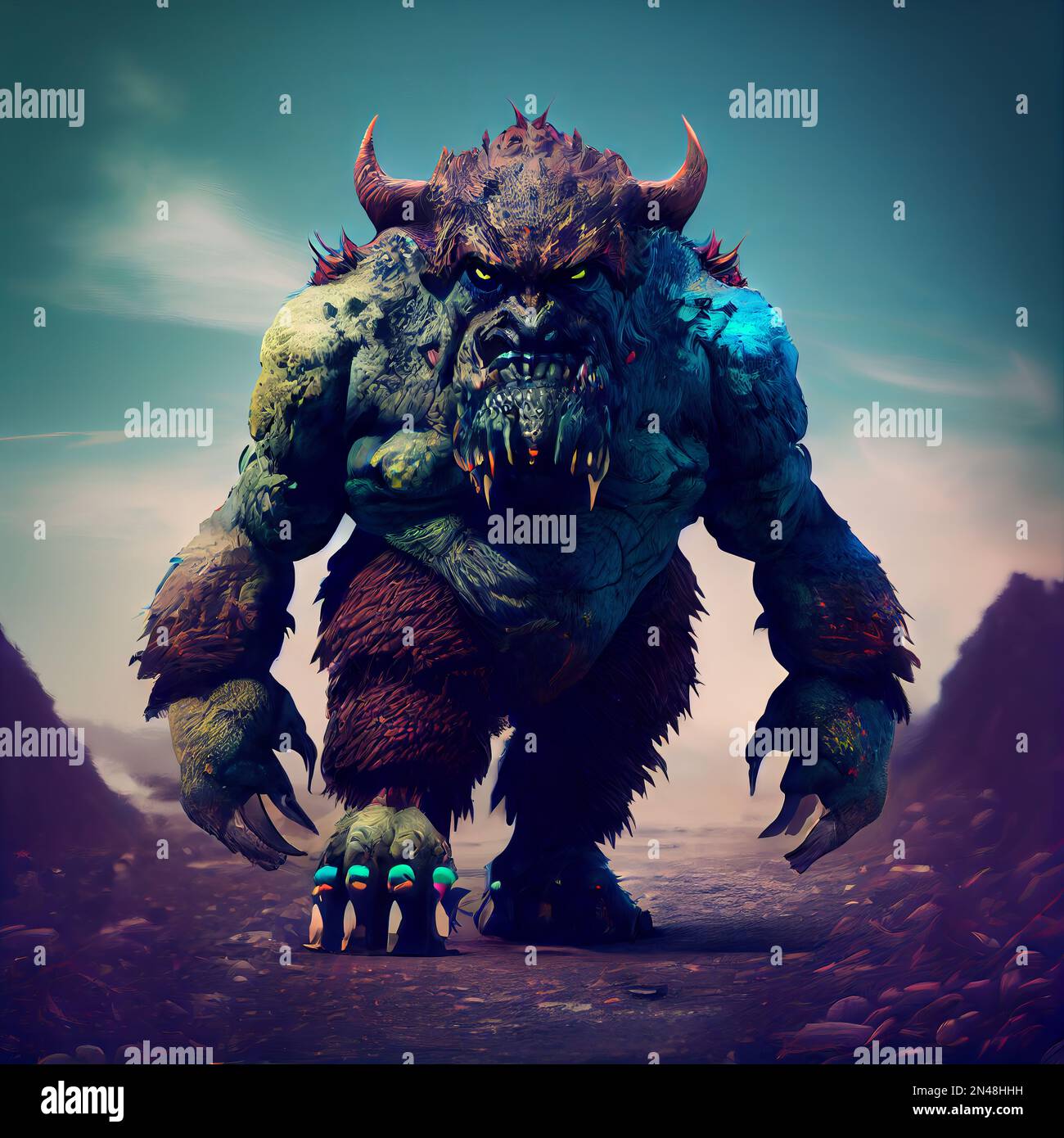 Mythical creature illustration in hi-res stock photography and images ...