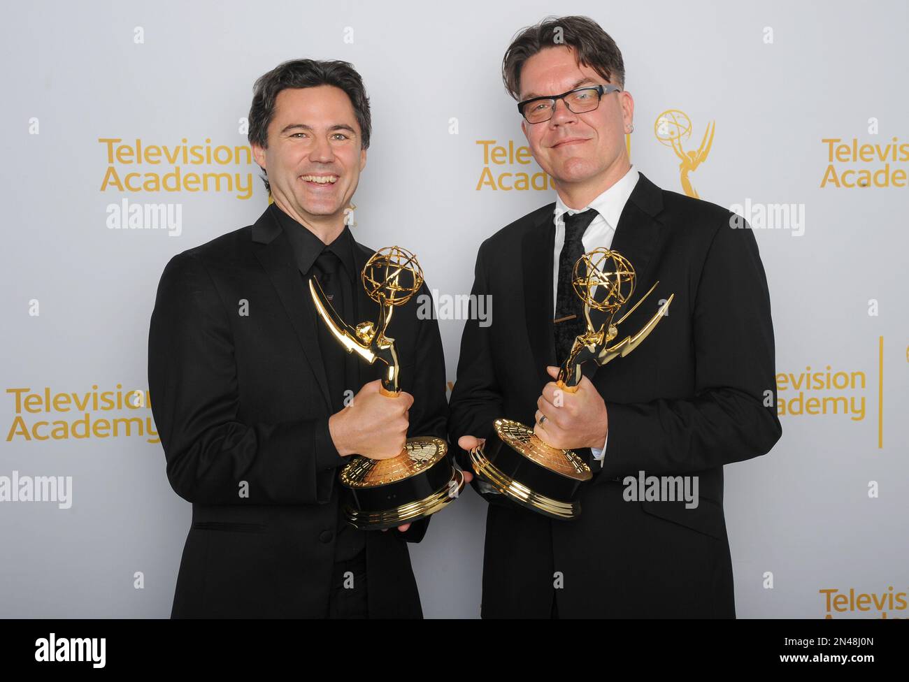EXCLUSIVE - Andy Kris, left, and Blake Leyh pose for a portrait at the ...