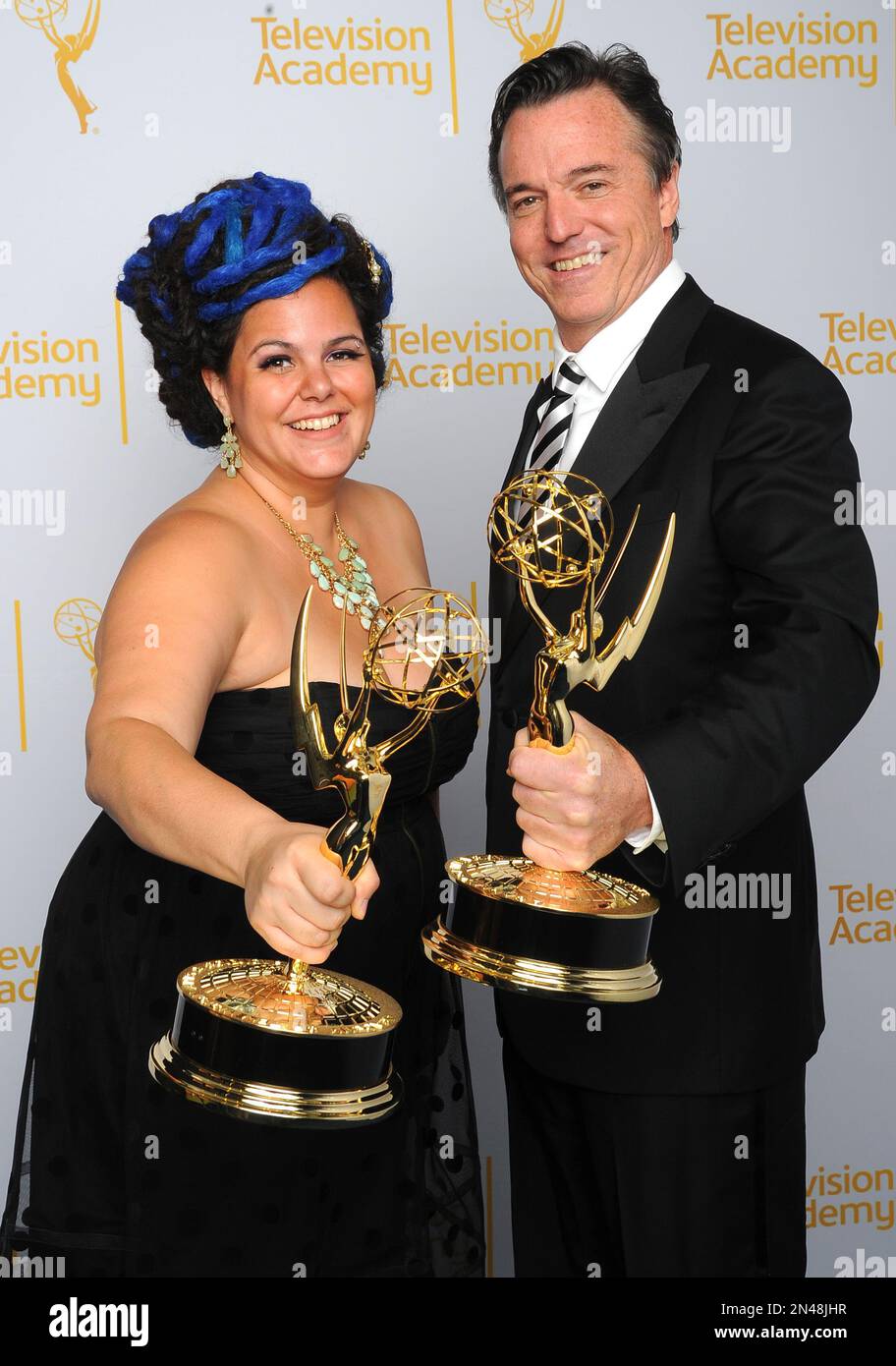 EXCLUSIVE - Gloria Lamb, left, and Derek McLane pose for a portrait at ...