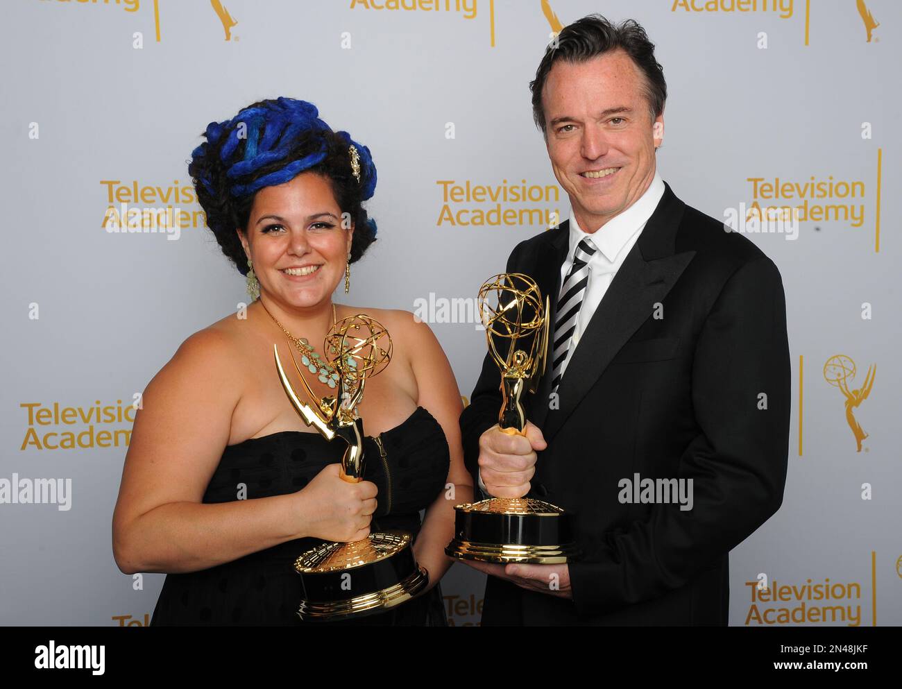 EXCLUSIVE - Gloria Lamb, left, and Derek McLane pose for a portrait at ...
