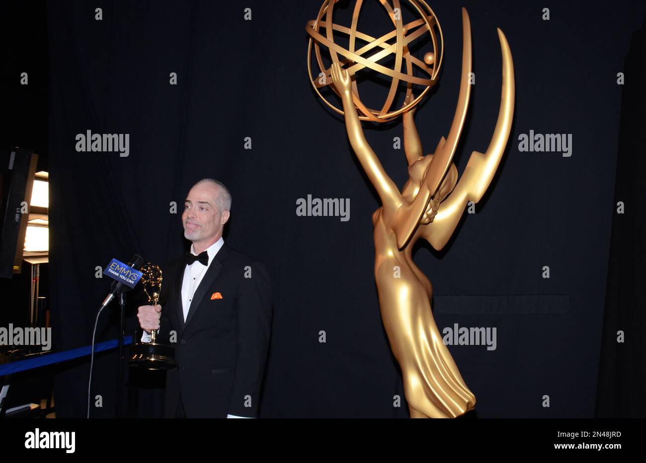 EXCLUSIVE - Eric Davies poses in the pressroom at the Television ...