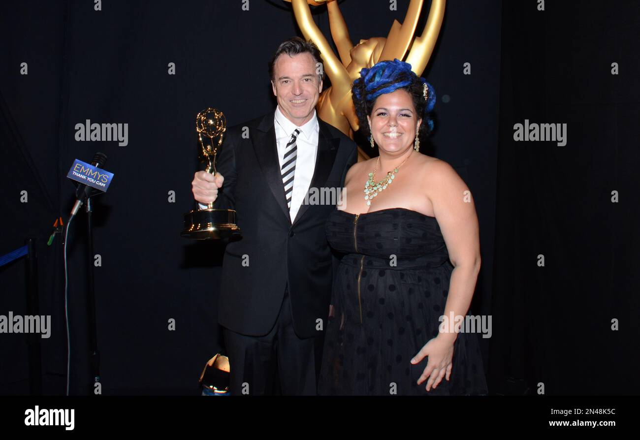 EXCLUSIVE - Derek McLane, left and Gloria Lamb at the Television ...