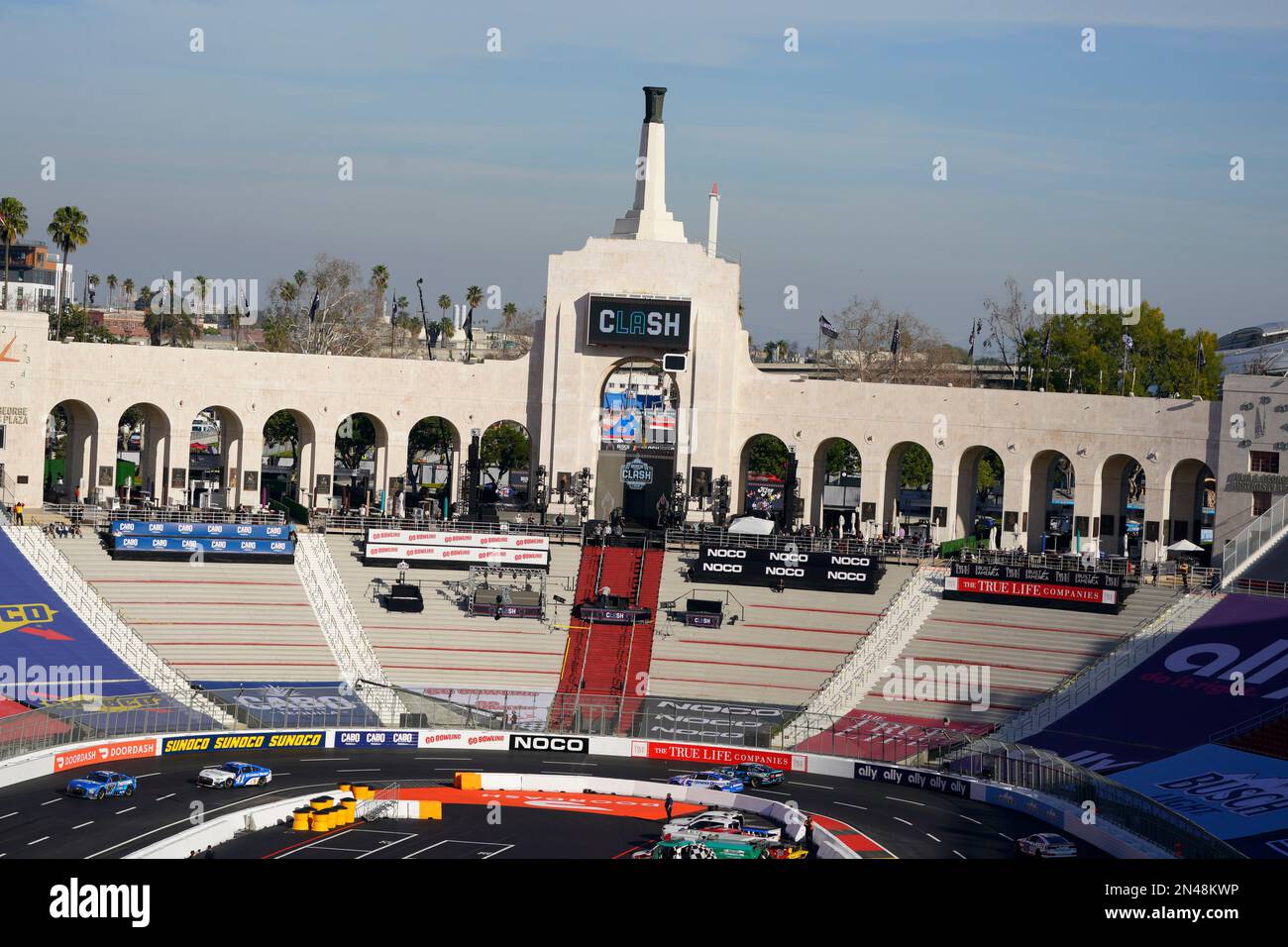 Los Angeles Memorial Coliseum plays host to the NASCAR Cup Series for ...
