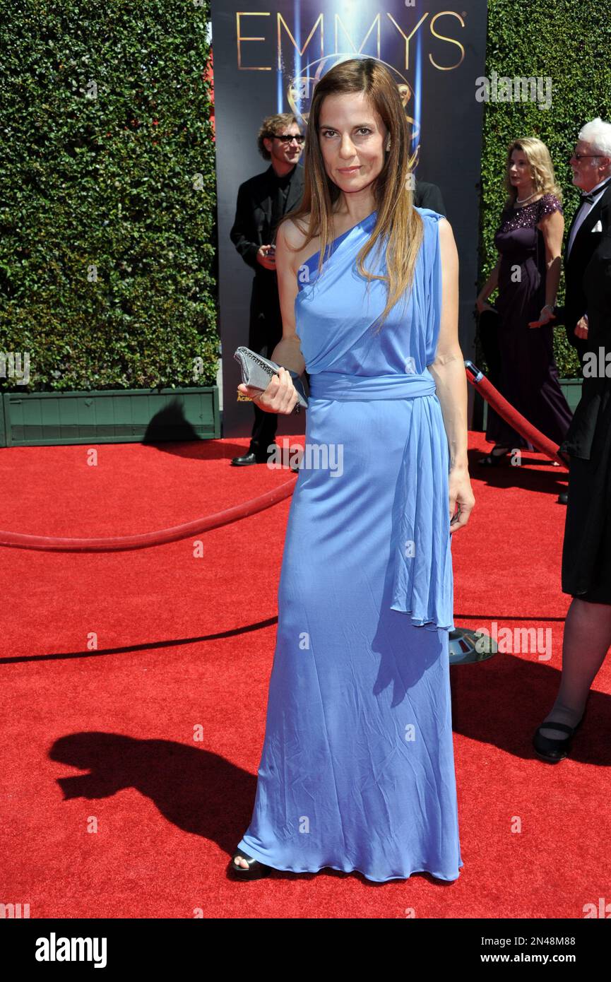 Lati Grobman arrives at the 2014 Creative Arts Emmys at Nokia Theatre L ...