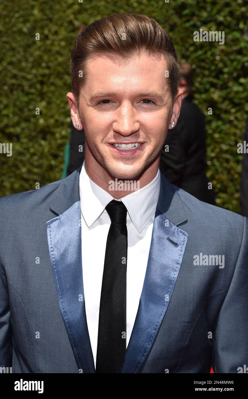 Travis Wall arrives at the Television Academy's Creative Arts Emmy ...