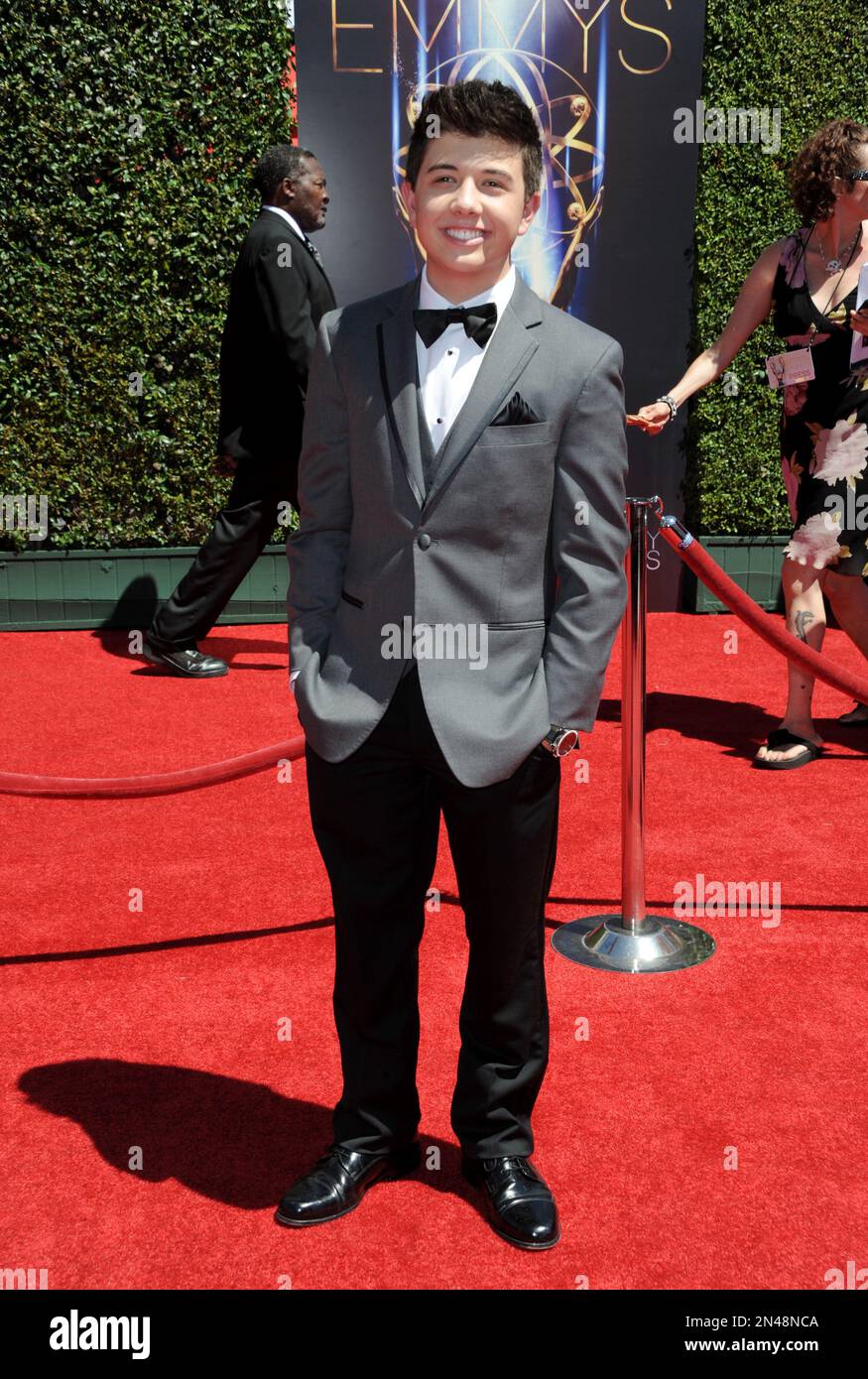 Bradley Steven Perry arrives at the 2014 Creative Arts Emmys at Nokia ...