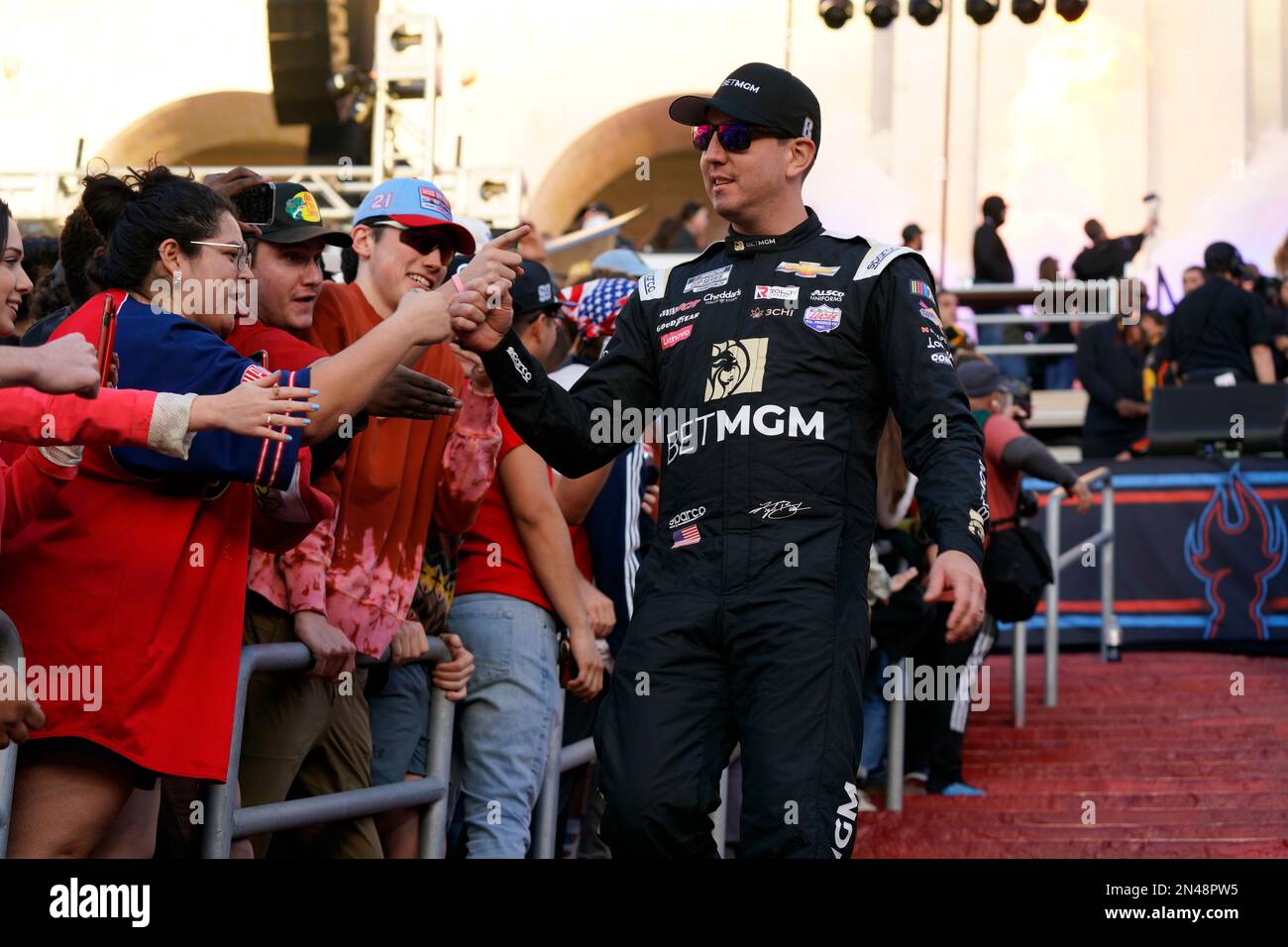 Kyle Busch races for the Busch Light Clash at The Coliseum at Los ...