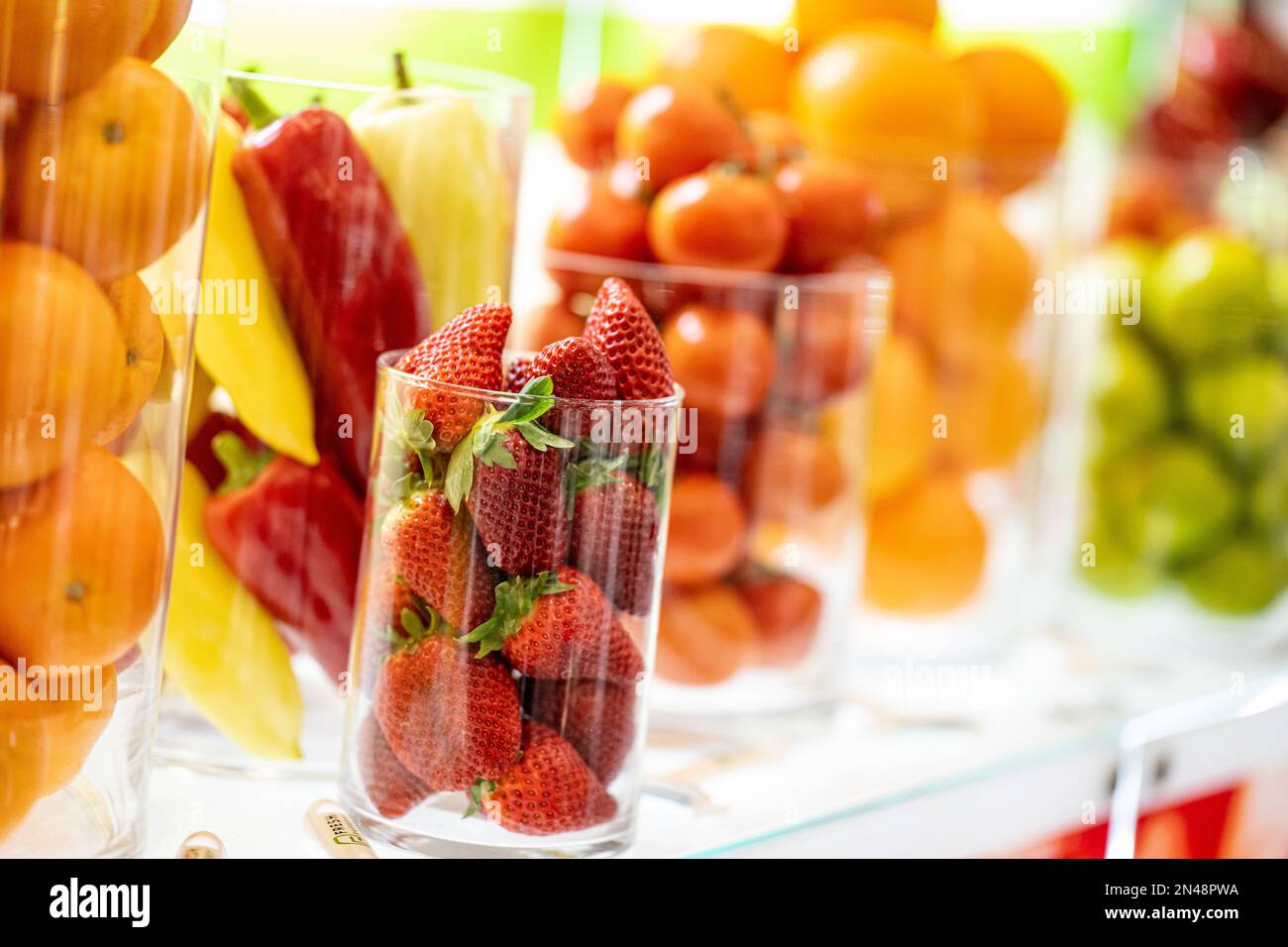 Berlin, Germany. 08th Feb, 2023. Various fruits and vegetables are ...