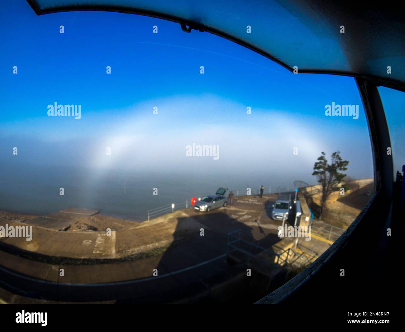 Sheerness, Kent, UK. 8th Feb, 2023. UK Weather: like buses - a rare ...