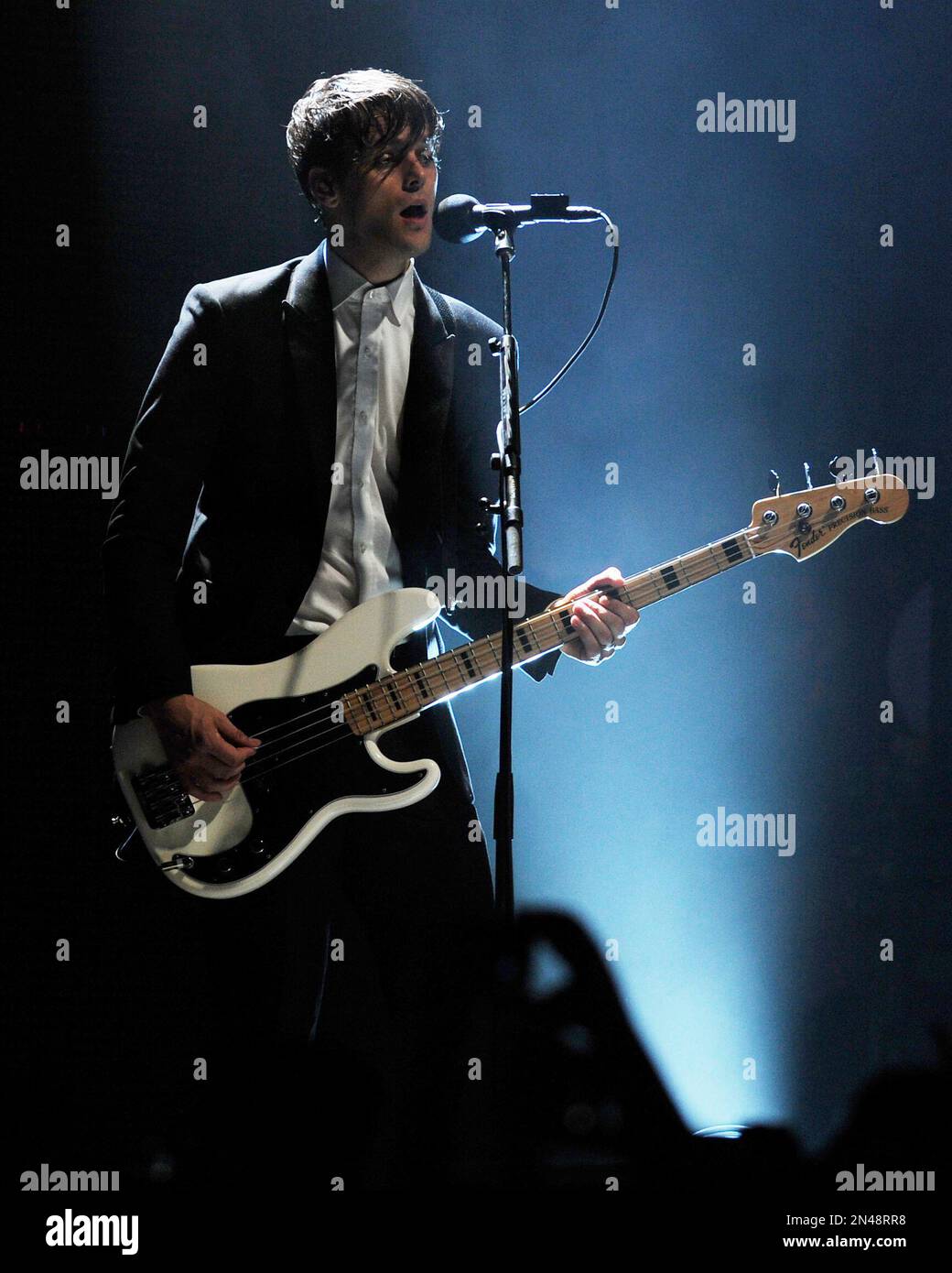Dallon Weekes from Panic at the Disco performs at the Mizner Park ...
