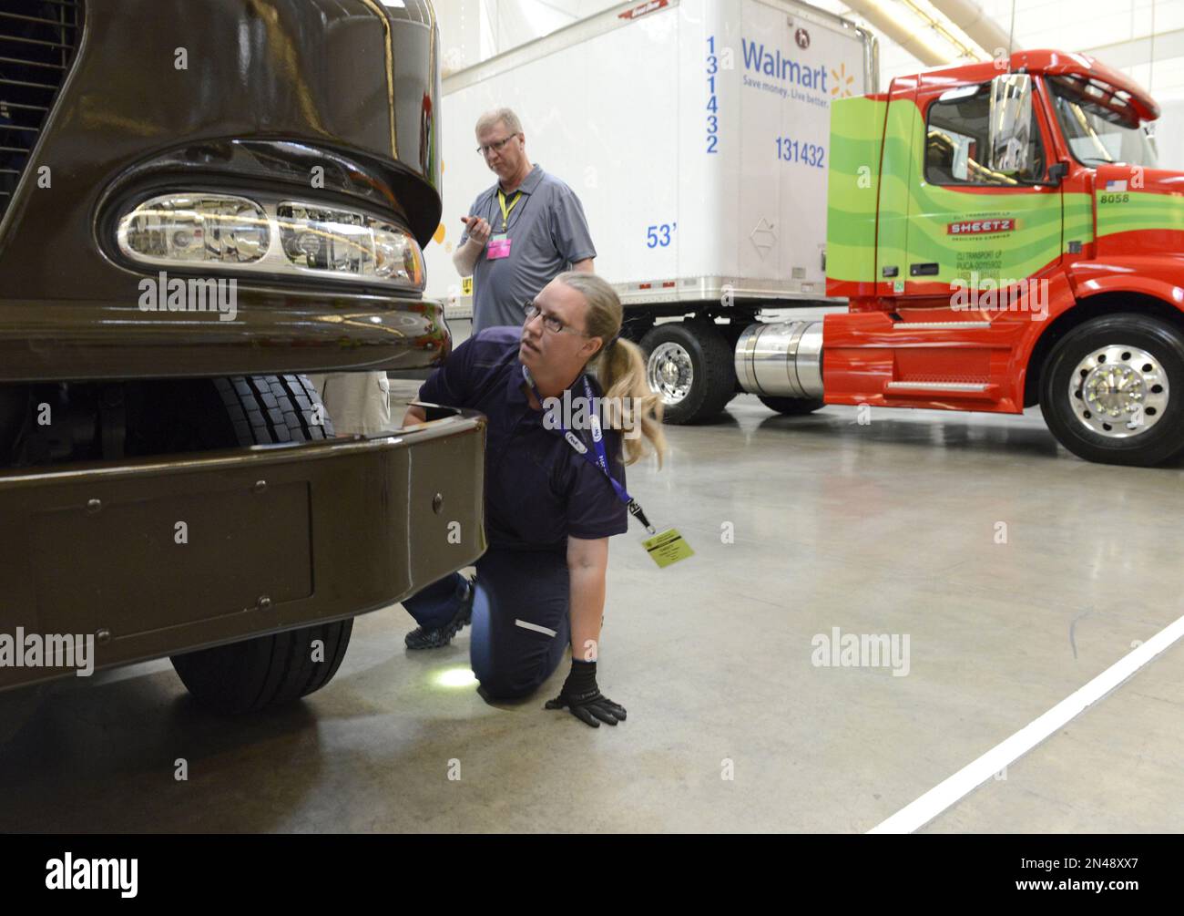 FedEx driver Christy Tolbert competes at the National Truck Driving ...
