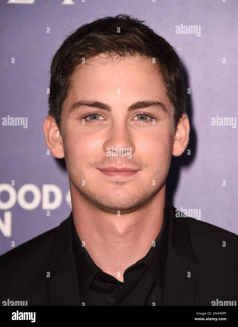 Logan Lerman arrives at the Hollywood Foreign Press Association's ...