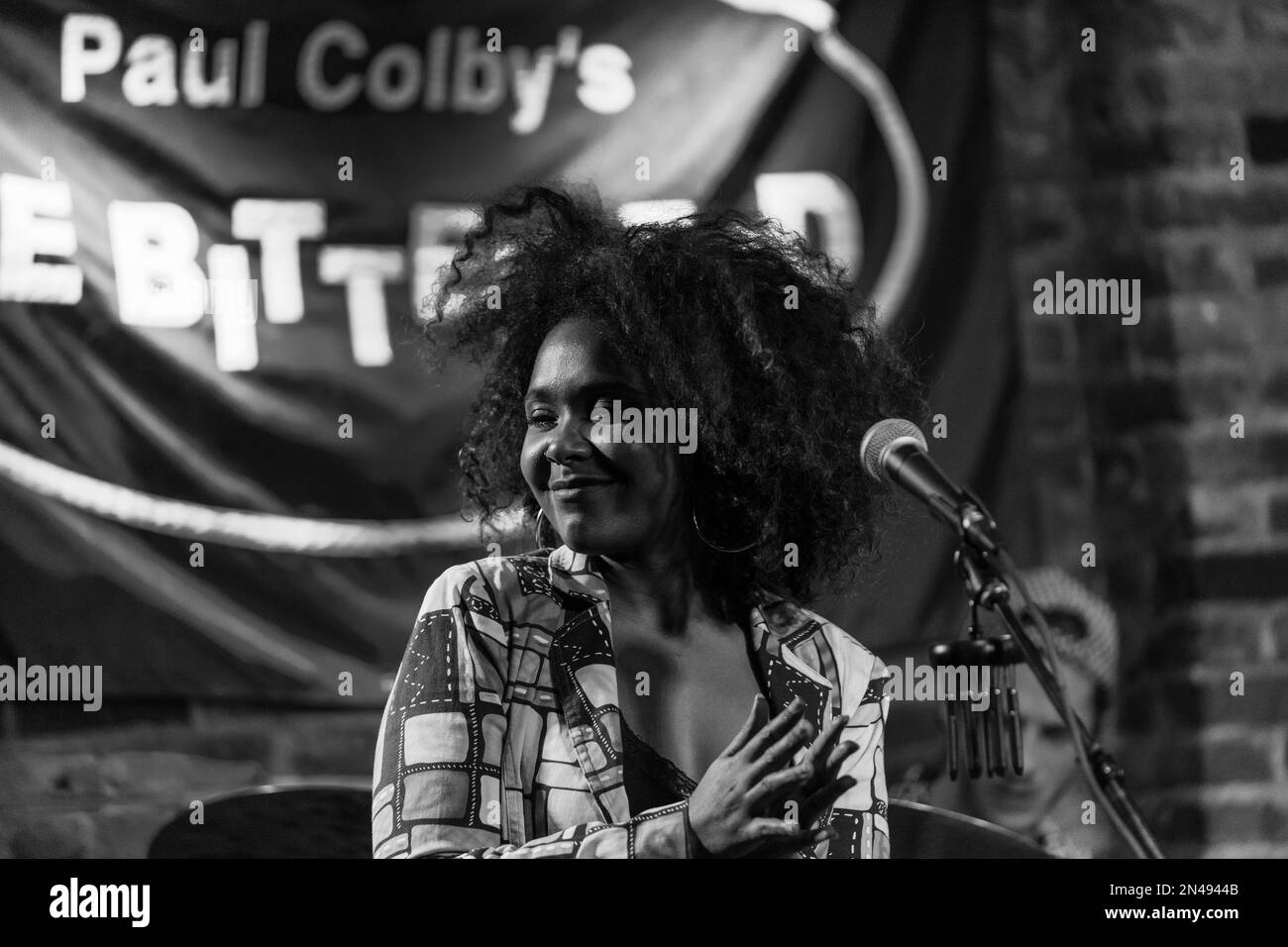 Cynthia Abraham, voice of band Abraham Reunion performs during Winter ...