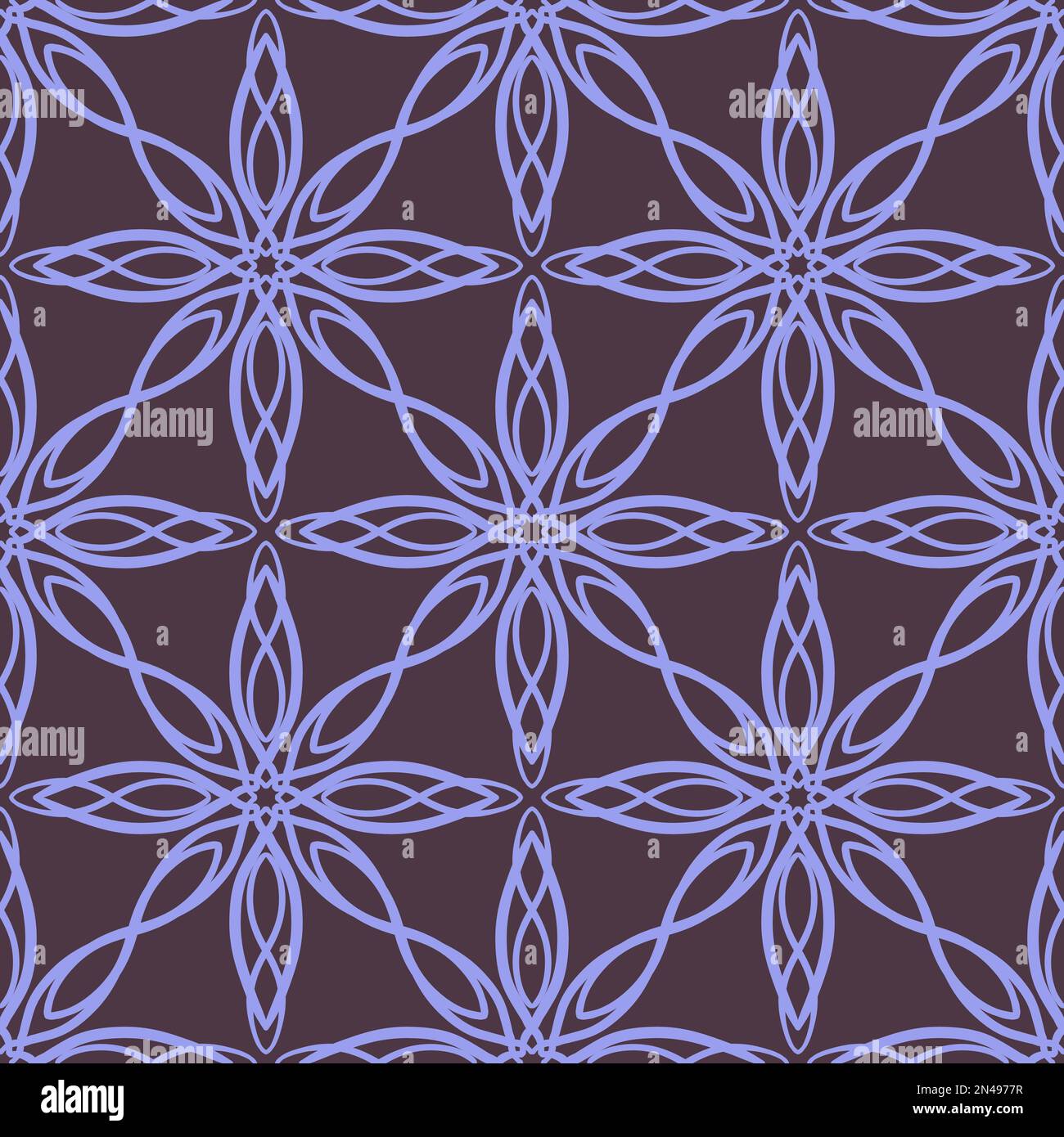 Abstract seamless pattern with mosaic motif tile ornamental lace ...