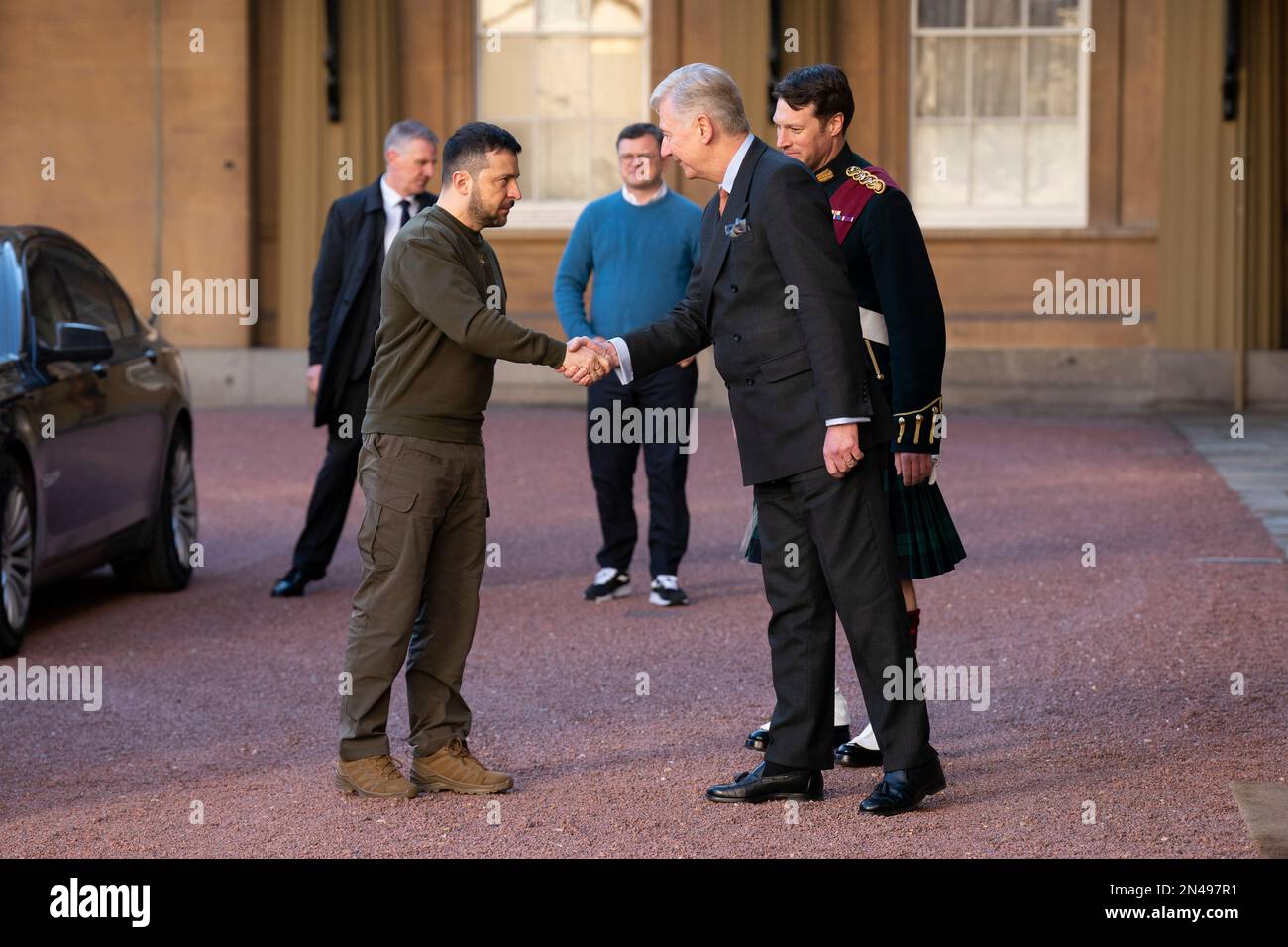 Sir clive alderton with king charles hi-res stock photography and ...