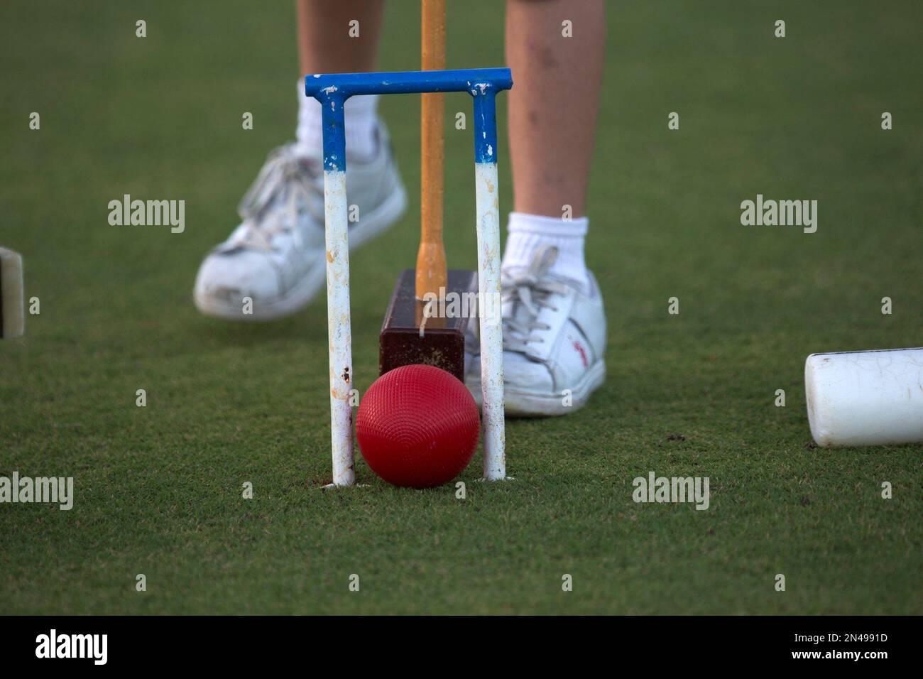 In this Aug. 5, 2014 photo, the ball is set in play at the National ...