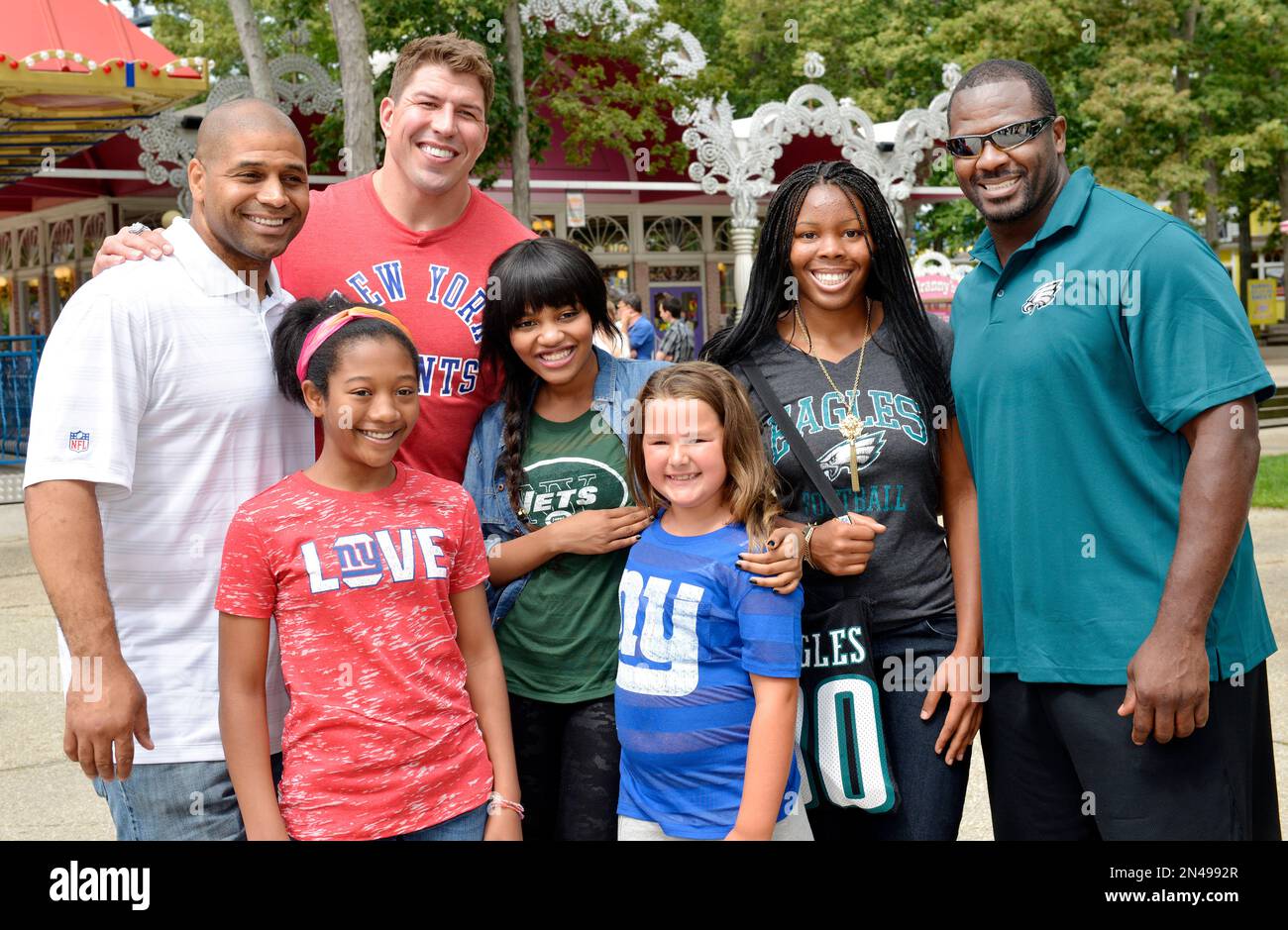 IMAGE DISTRIBUTED FOR NFL - China Anne McClain, center, poses with from ...