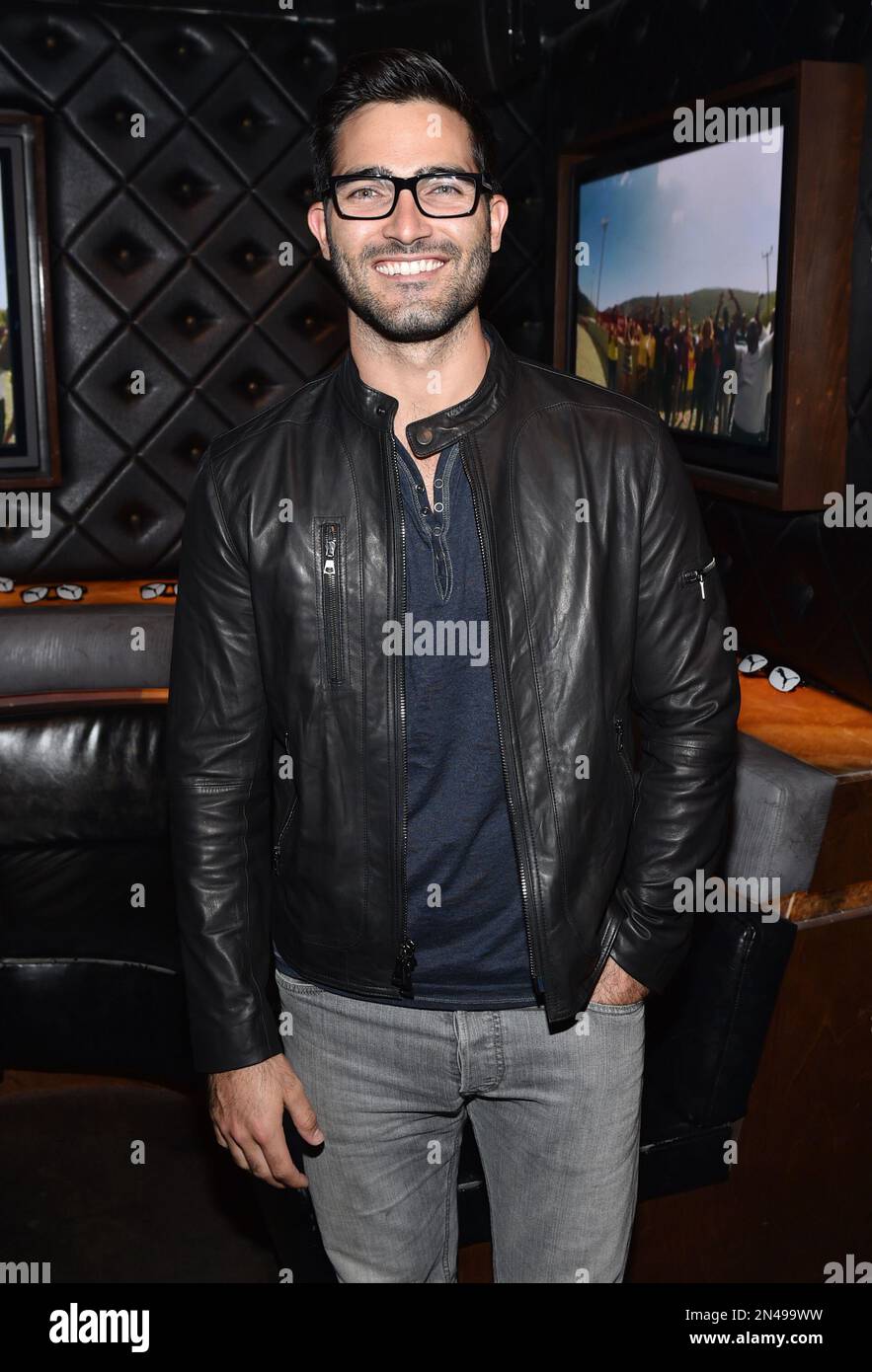 EXCLUSIVE - Tyler Hoechlin attends a private event at Hyde Lounge ...