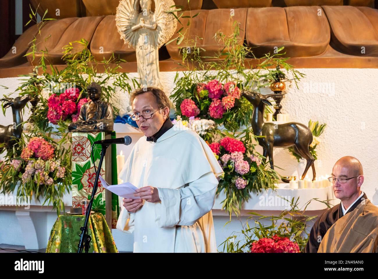 Paris, France, Interfaith Buddhist Festival, Religious Ceremony, French ...