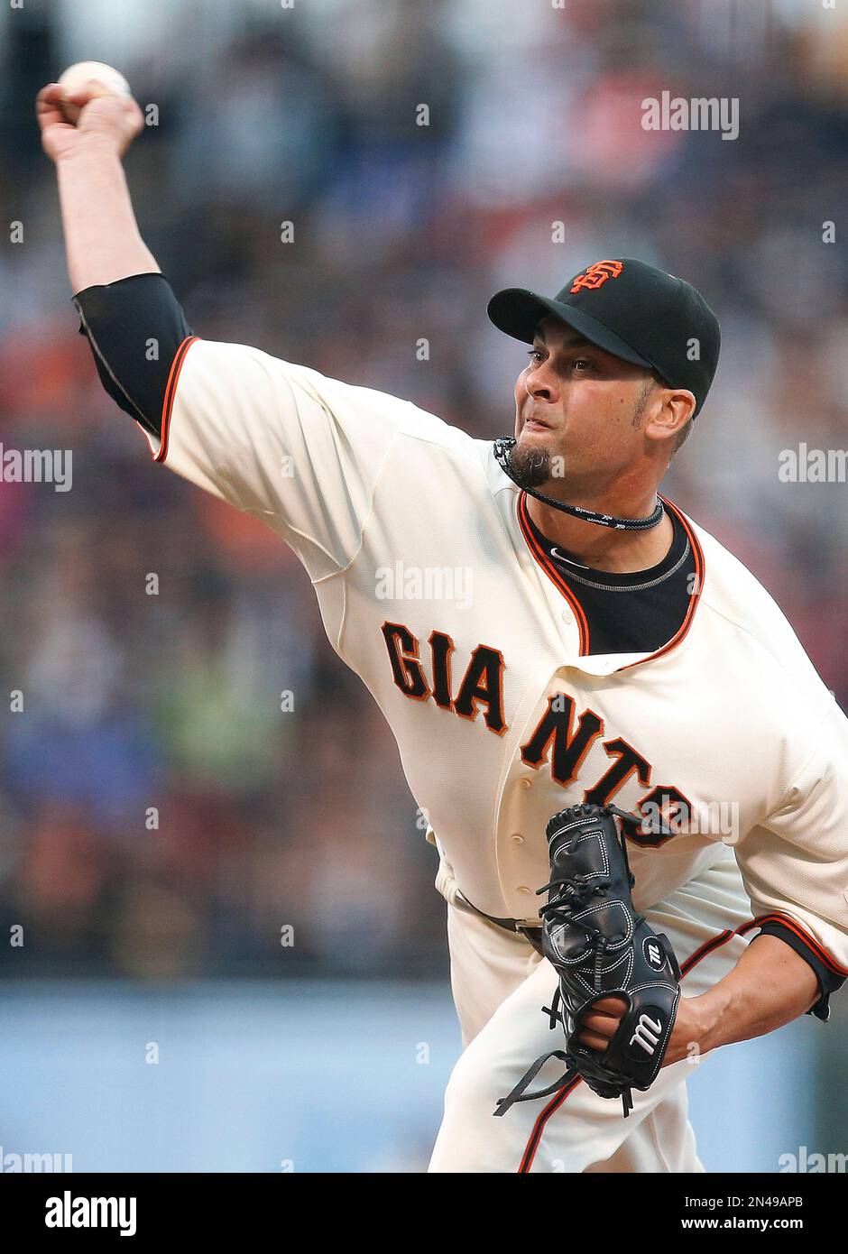 San Francisco Giants Ryan Vogelsong Works Against The Chicago White