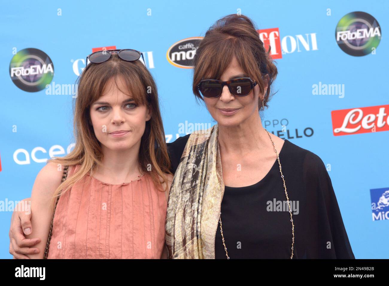 GIFFONI VALLE PIANA,ITALY - July 30,2022: Eugenia Costantini and Laura ...