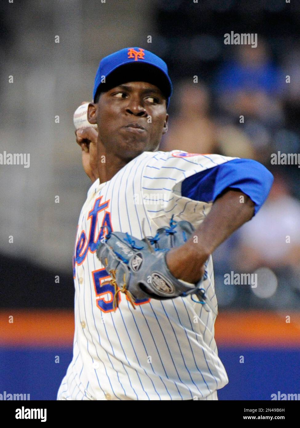New York Mets pitcher Rafael Montero delivers the ball to the ...